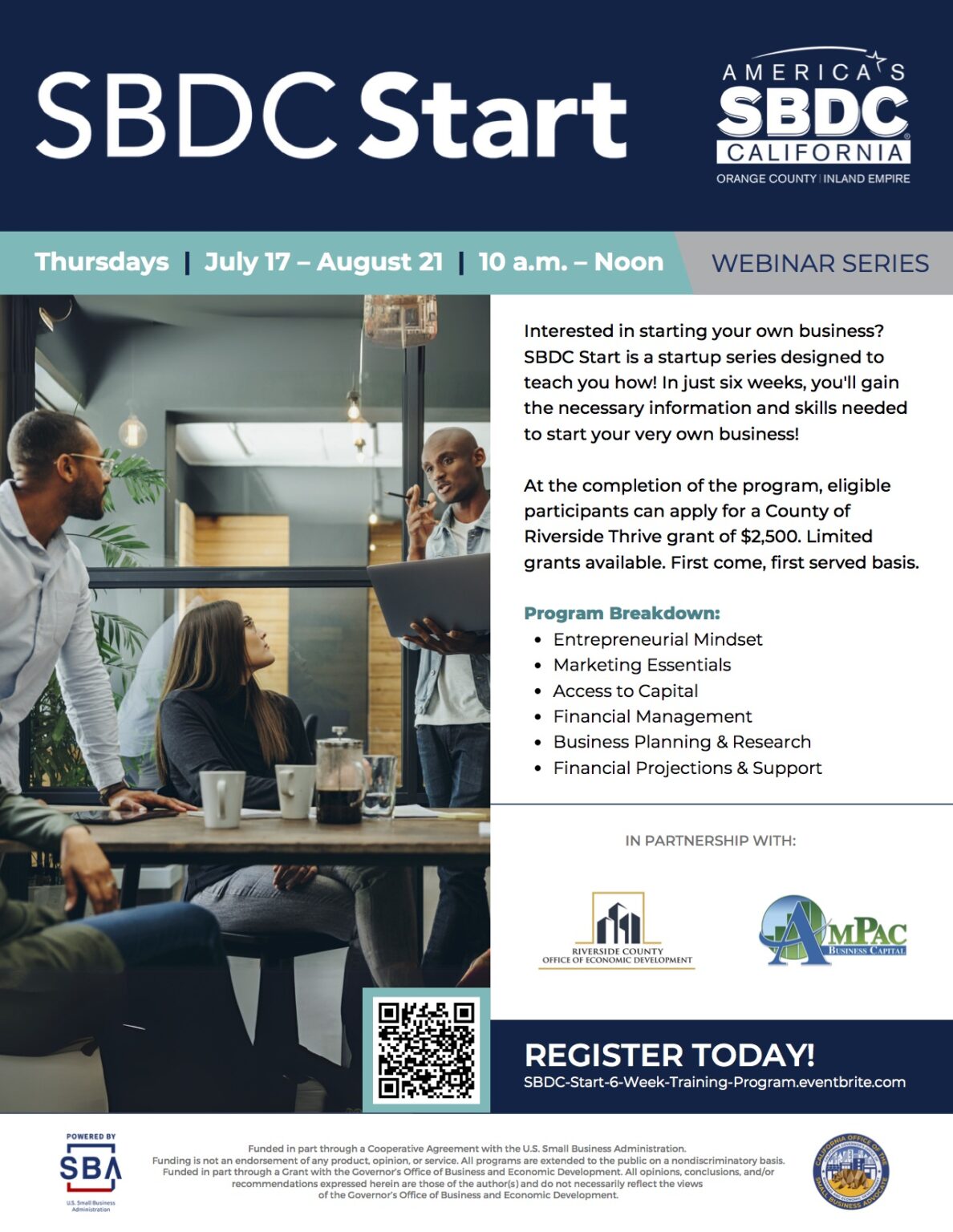 SBDC START- July 17 – August 21 - Palm Desert Area Chamber of Commerce